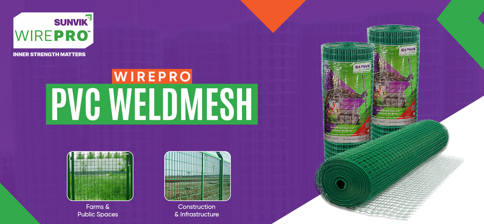 PVC Coated Weldmesh - Manufacturer | Sunvik Steels